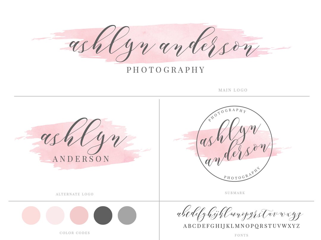 Premade Logo Package / Branding Package / Custom Logo Package / Custom ...