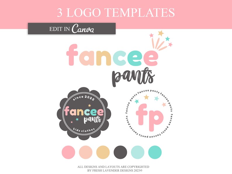 Retro Star Logo Canva Template: Editable Logo Design - Etsy
