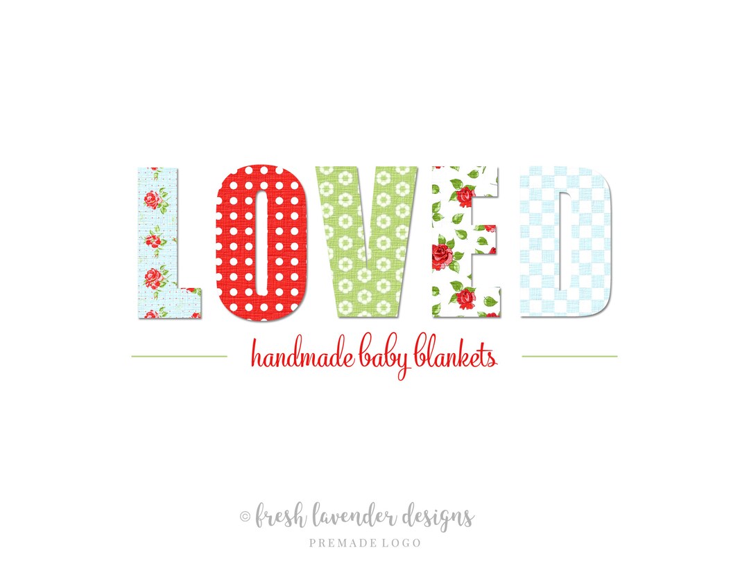 Patchwork Logo, Custom Logo, Logo Designer, Premade Logo, Quilting Logo ...
