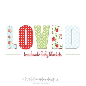 Patchwork Logo, Custom Logo, Logo Designer, Premade Logo, Quilting Logo ...
