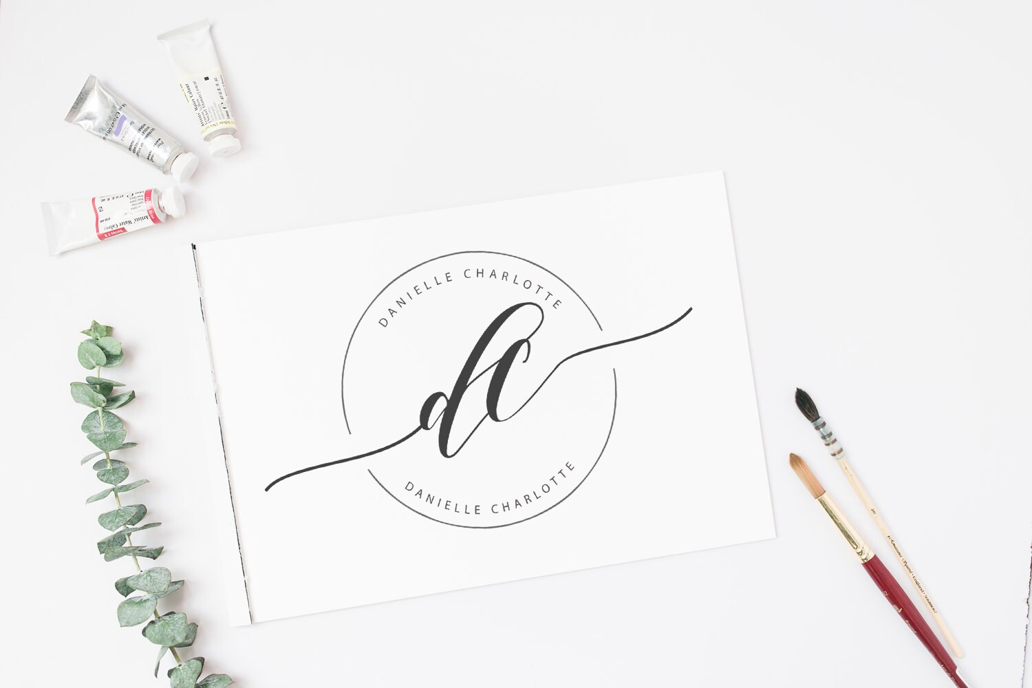 Premade Initial Logo Design: Custom Monogram Branding - Etsy