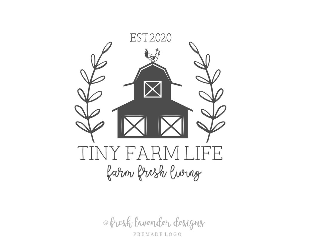 Farmhouse Logo, Cottage Logo, Custom Logo,premade Logo Design, Custom ...