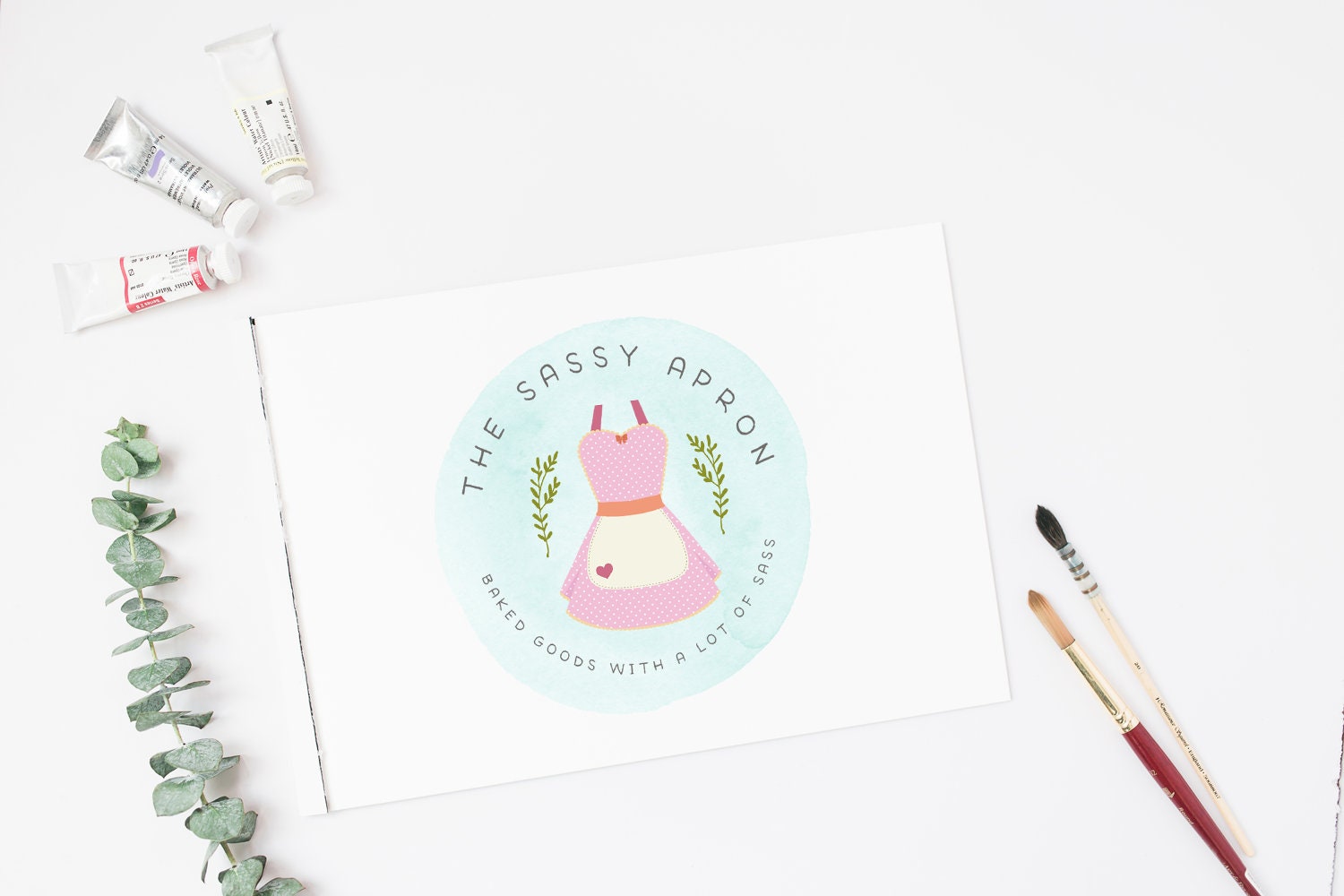 Apron Logo Baking Logo Custom Logo Premade Logo Logo | Etsy