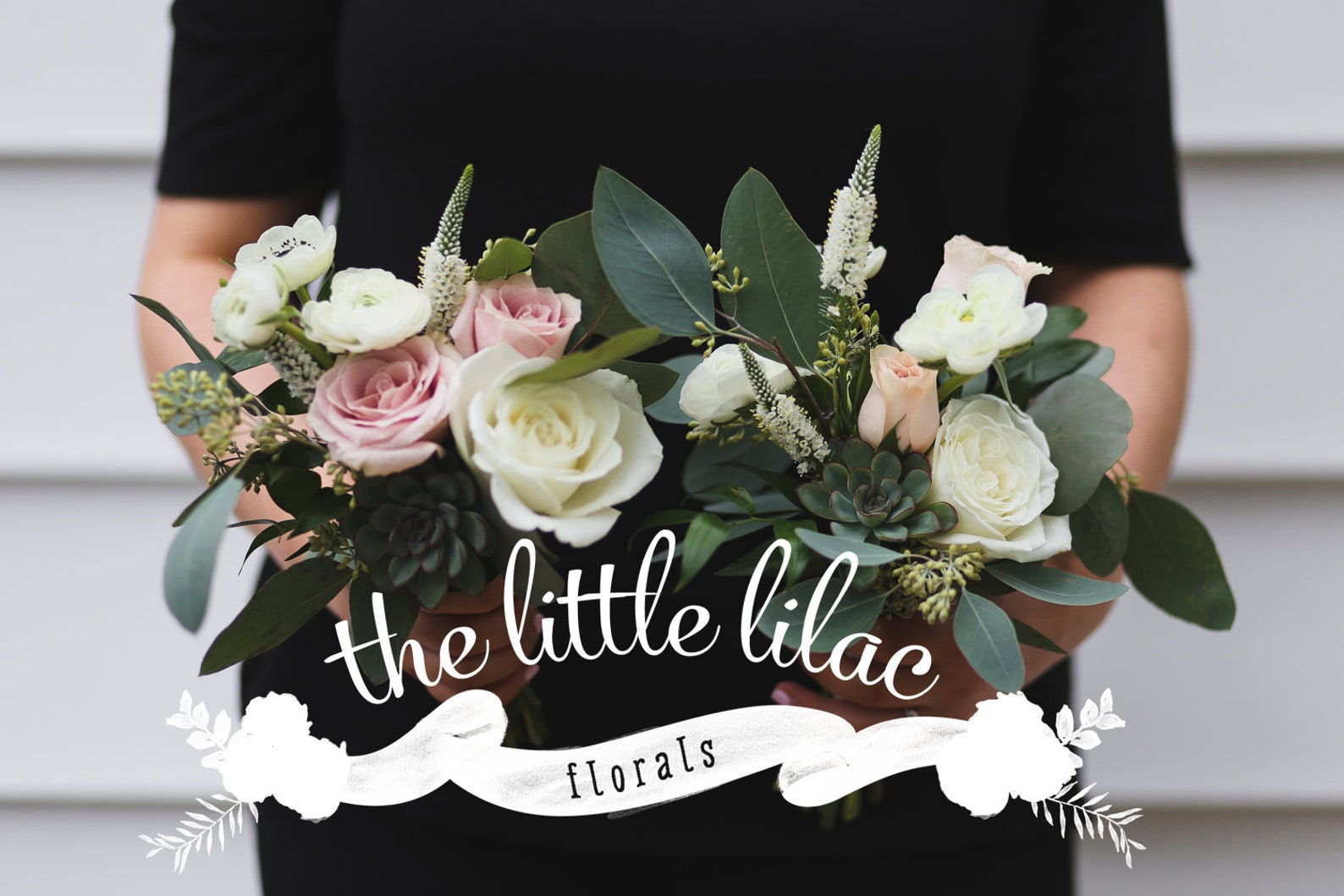 Lilac Logo, Floral Logo, Custom Logo, Logo Design, Premade Logo ...
