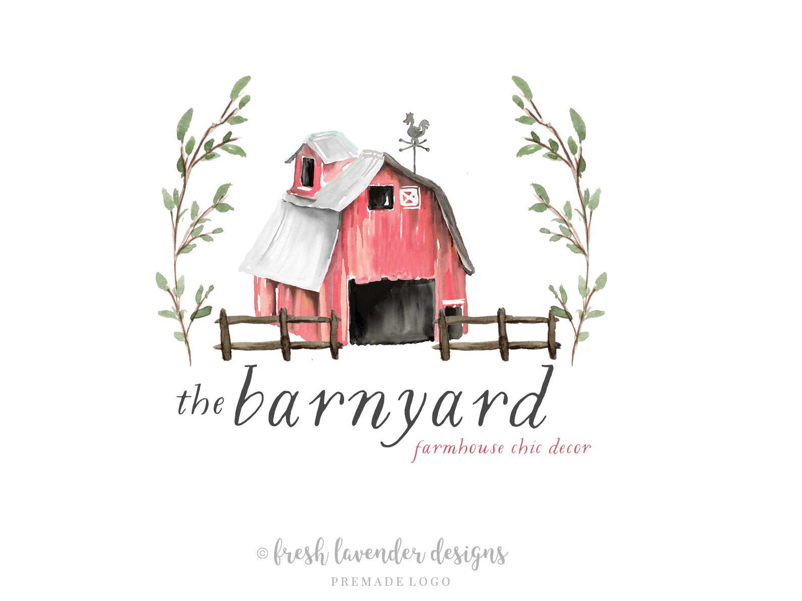 Barn Logo Premade Logo Custom Logo Farmhouse Logo Rustic - Etsy