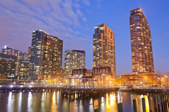 Long Island City at Dusk Cityscape New York City Photography | Etsy