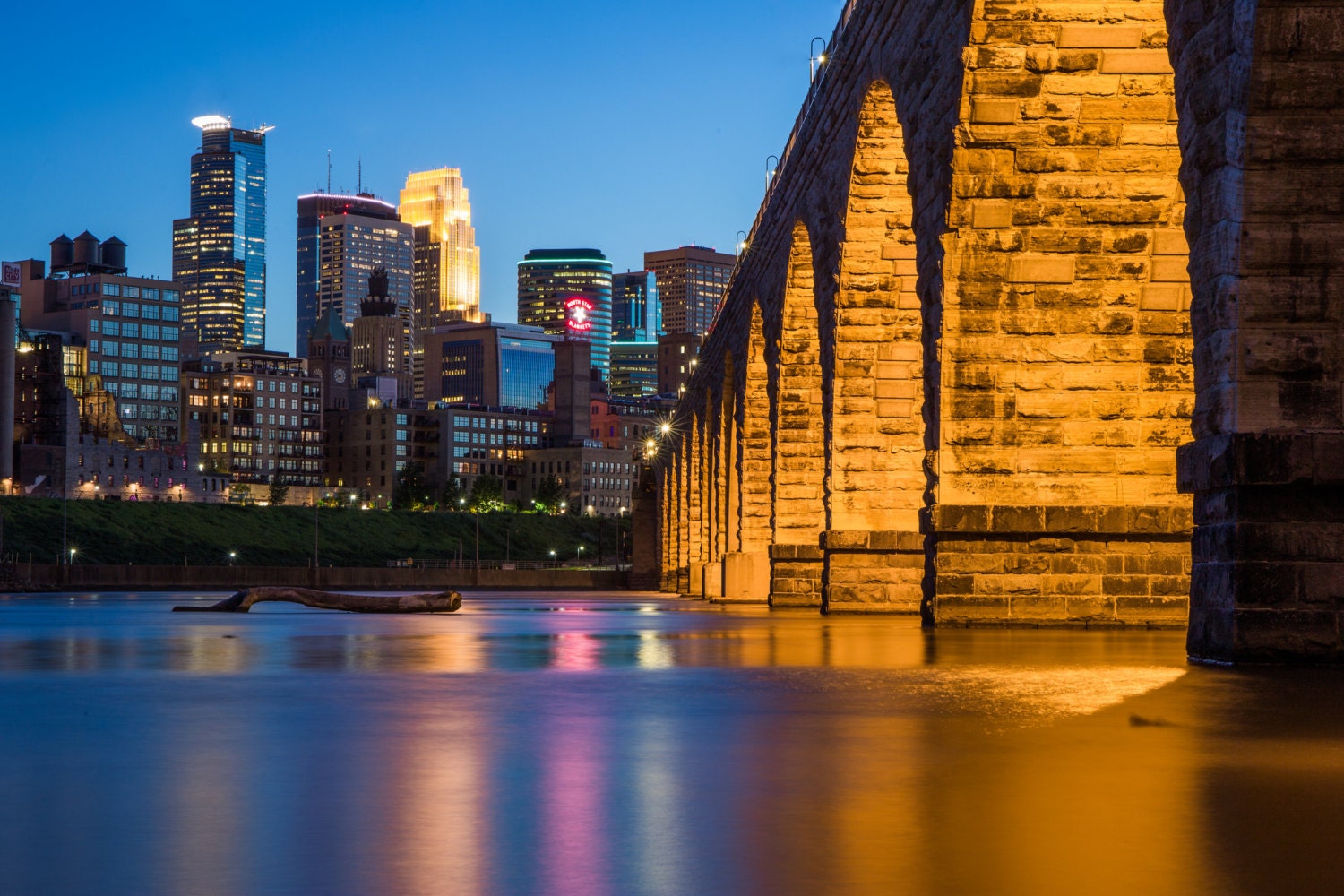 Stone Arch Bridge - Downtown Minneapolis - Minnesota Photography - Etsy