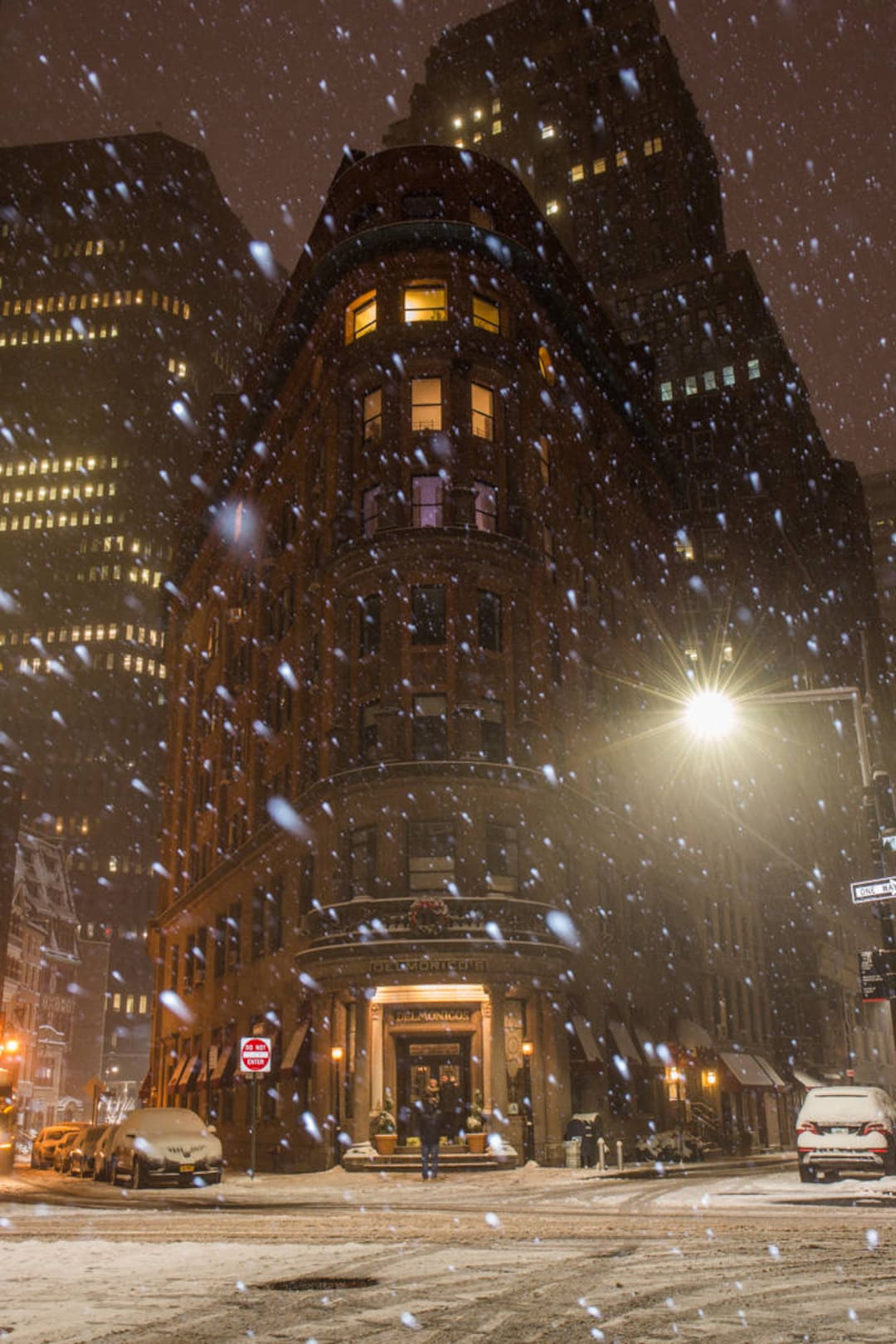 Snowfall in Lower Manhattan - Fidi in the Winter - New York Snow - New ...