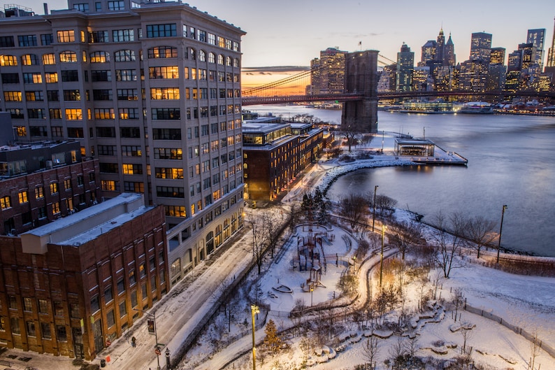 Brooklyn Bridge Park From Above - New York in the Winter - Brooklyn ...
