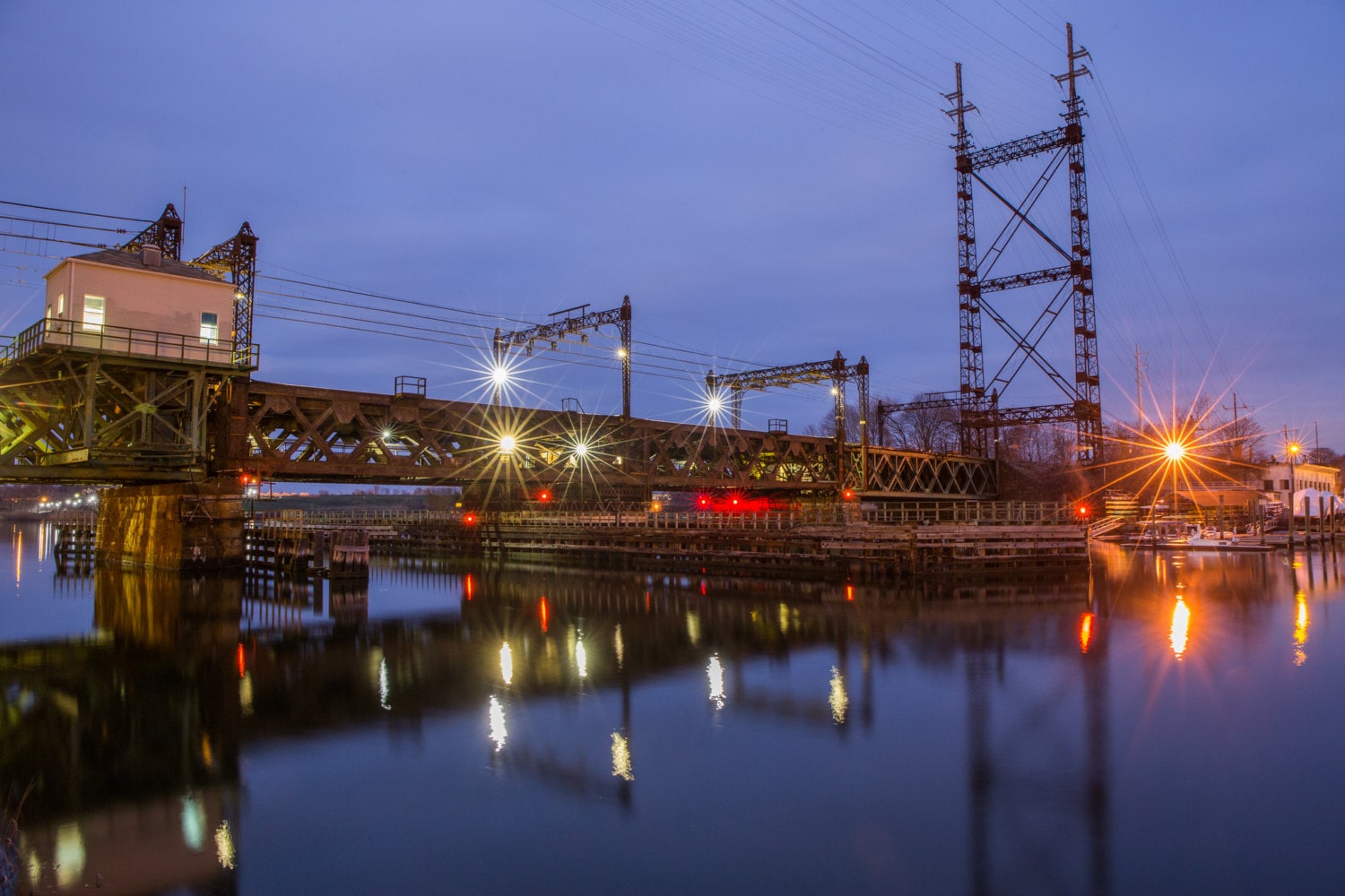Norwalk River Bridge in Norwalk Connecticut - New England Photography ...