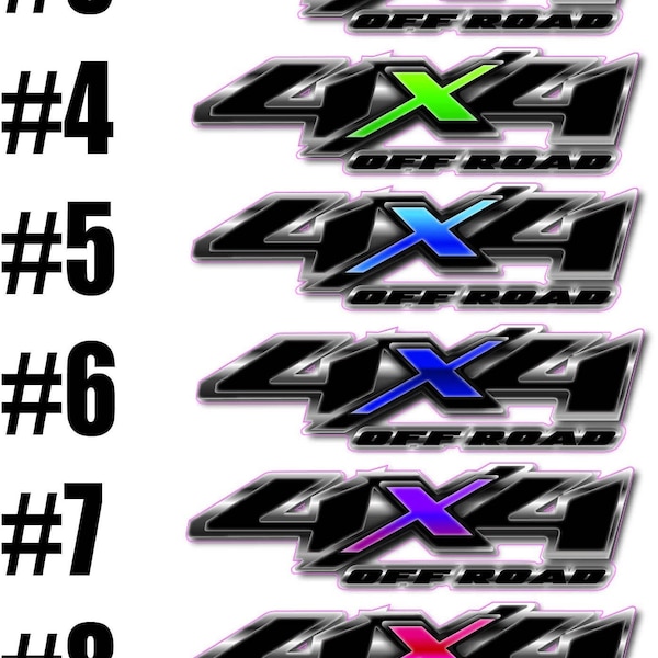4x4 Truck Decals - Etsy