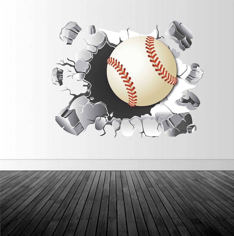 Baseball Wall Decal Baseball Decor Kid's Room Decals - Etsy