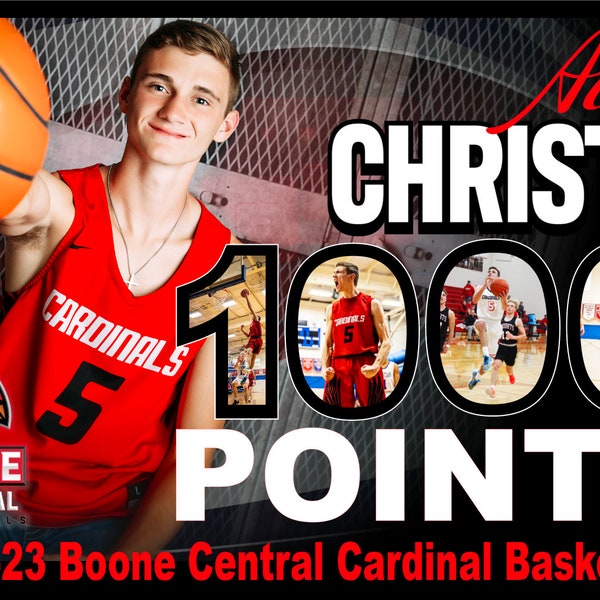 1000 Point Basketball Signs - Etsy