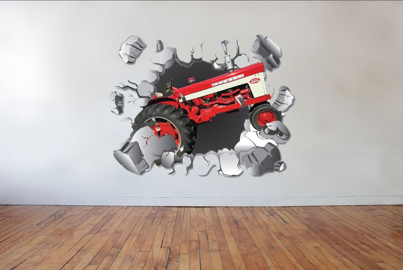 Tractor Wall Decal Farm Decor Removable Wall Sticker | Etsy