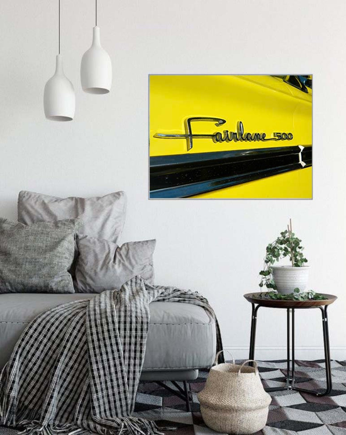 1964 Yellow Ford Fairlane Photography Automotive Photo Ford - Etsy