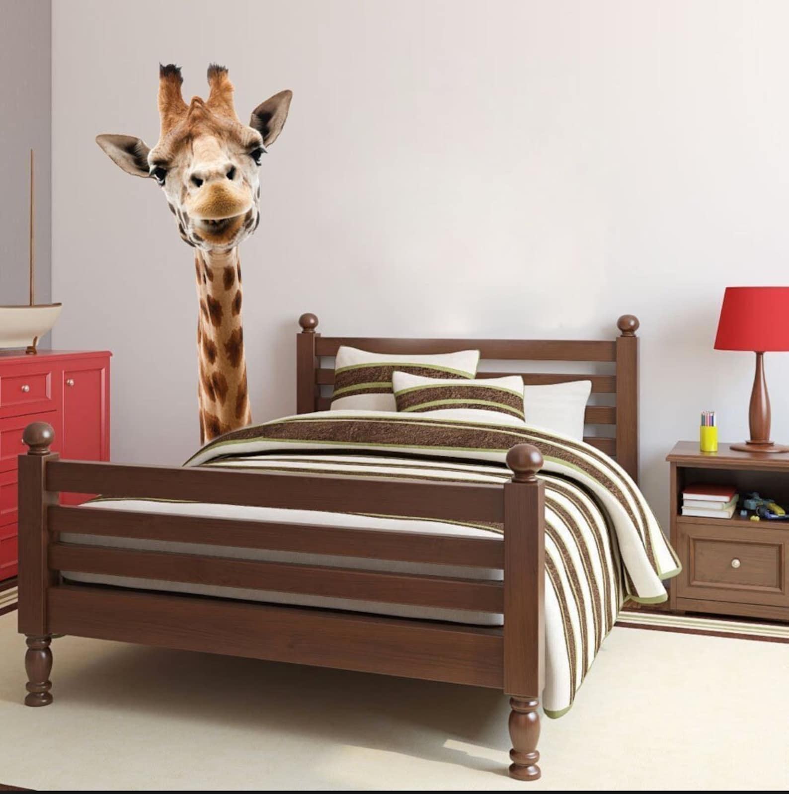 Giraffe Wall Decal Zoo Animal Decal Giraffe Photography - Etsy