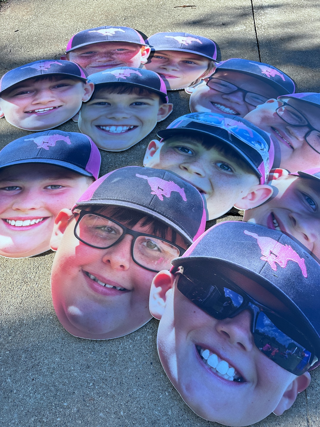Team Fat Faces, Vinyl Head Signs, Game Day Gear, Large Heads, Big Heads ...