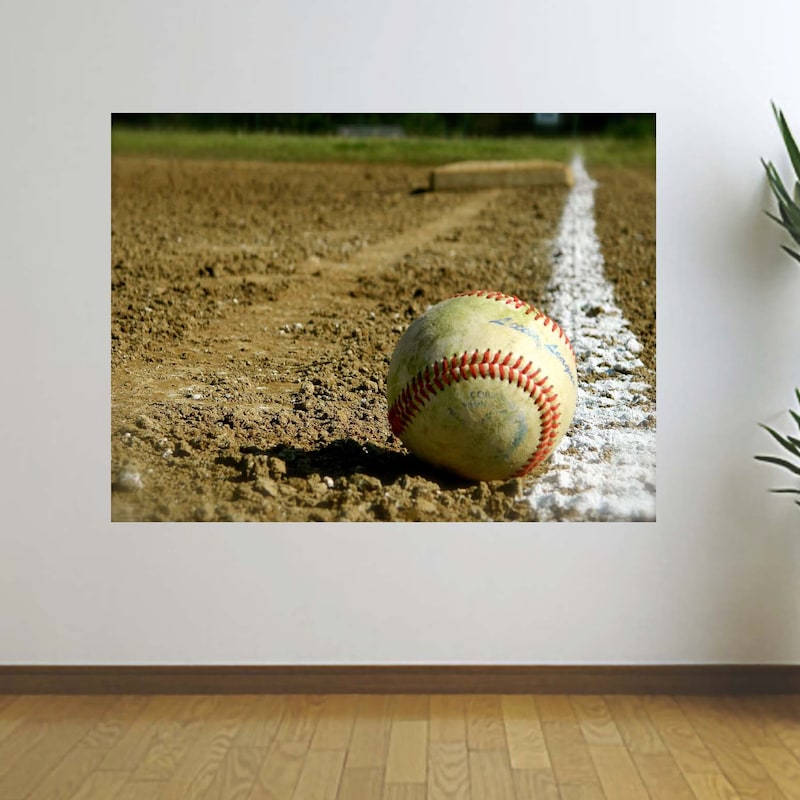 Baseball Wall Decal - Etsy