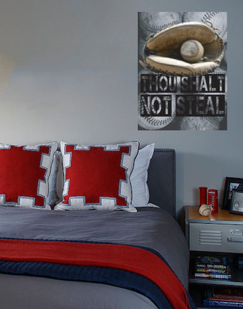 Baseball Decal Baseball Wall Sticker Baseball Catcher Decal - Etsy