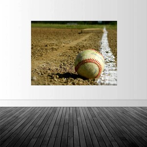 Baseball Wall Decal, Baseball Decor, Sports Room Decal, Baseball Art ...
