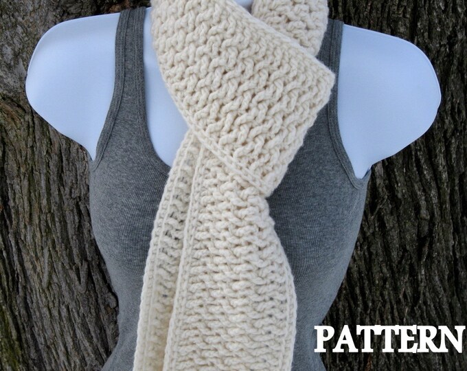 Crochet Scarf Pattern - Weave Scarf - PDF File - PATTERN ONLY - Etsy