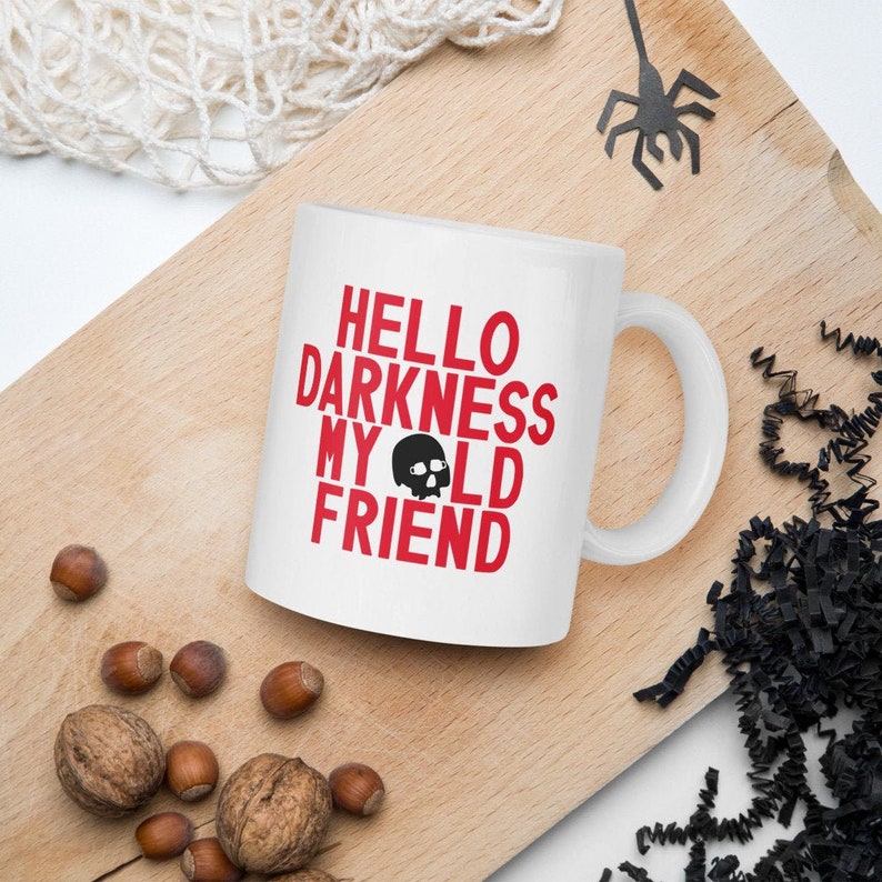Hello Darkness My Old Friend Coffee Mug - Etsy