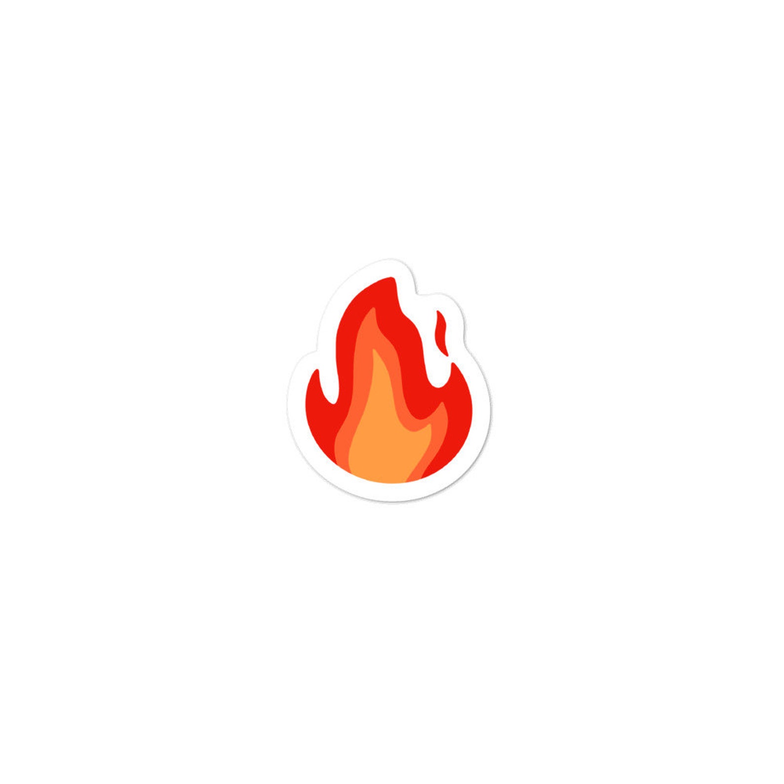 Fire Emoji Sticker - Etsy