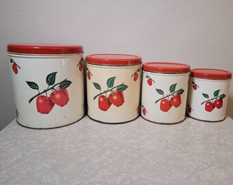 Metal Canister Set - Etsy