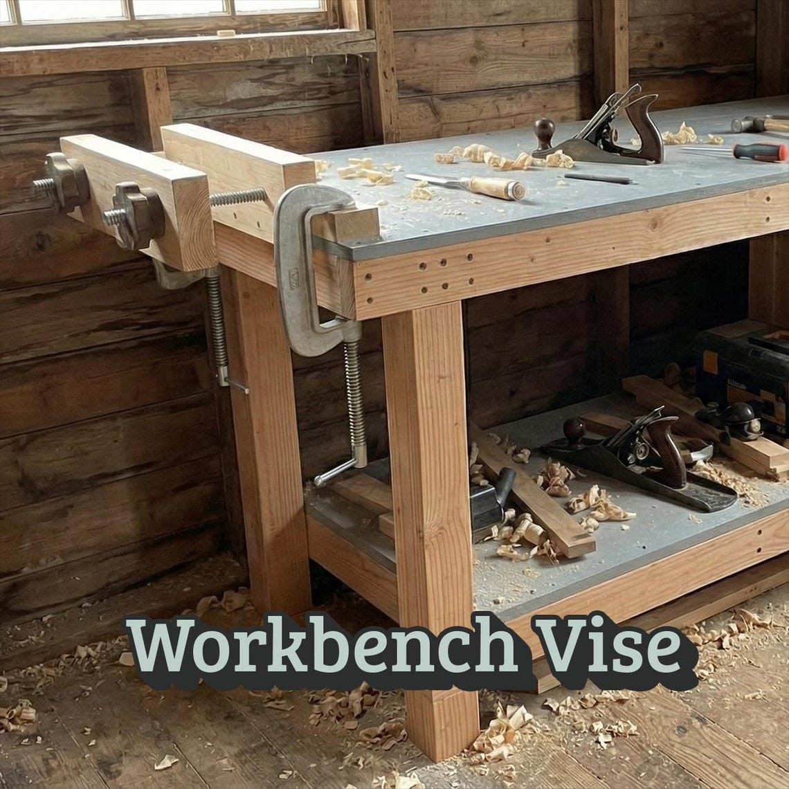 DIY Wooden Workbench Vise Plans – Easy Build, Digital Download ...