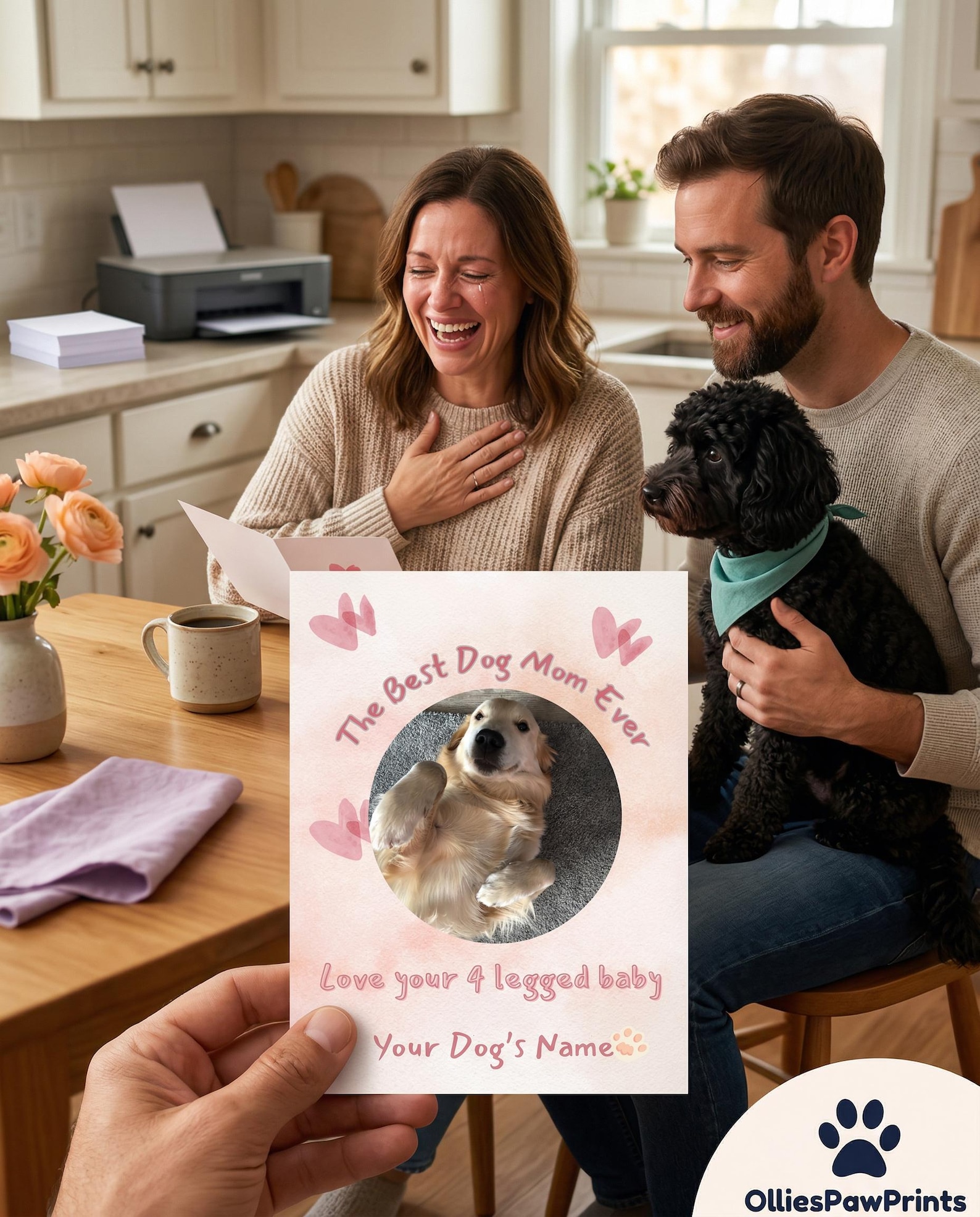 From the Dog Card, Editable Pdf Card, Photo Option, Printable - Etsy