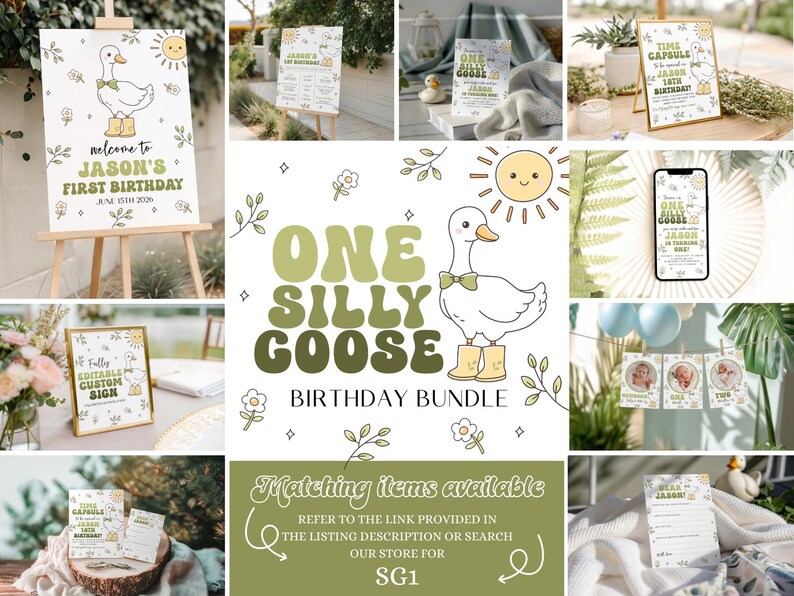 One Silly Goose Food Labels – Sage Green Buffet Tents (editable Canva ...