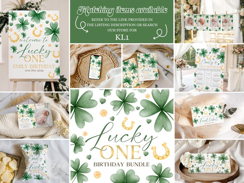 St Patricks Baby Stats Board – Lucky One Birthday Theme Milestone ...
