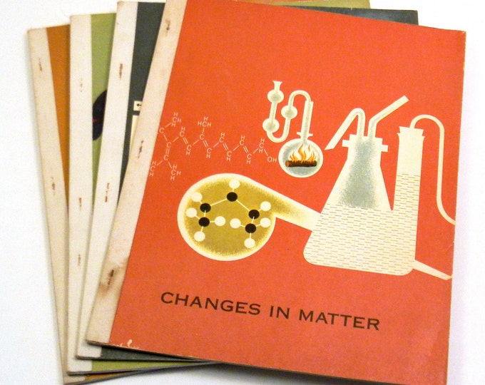 Retro Science Texts, Set of 4 Vintage 1965 Children's Textbooks - Etsy