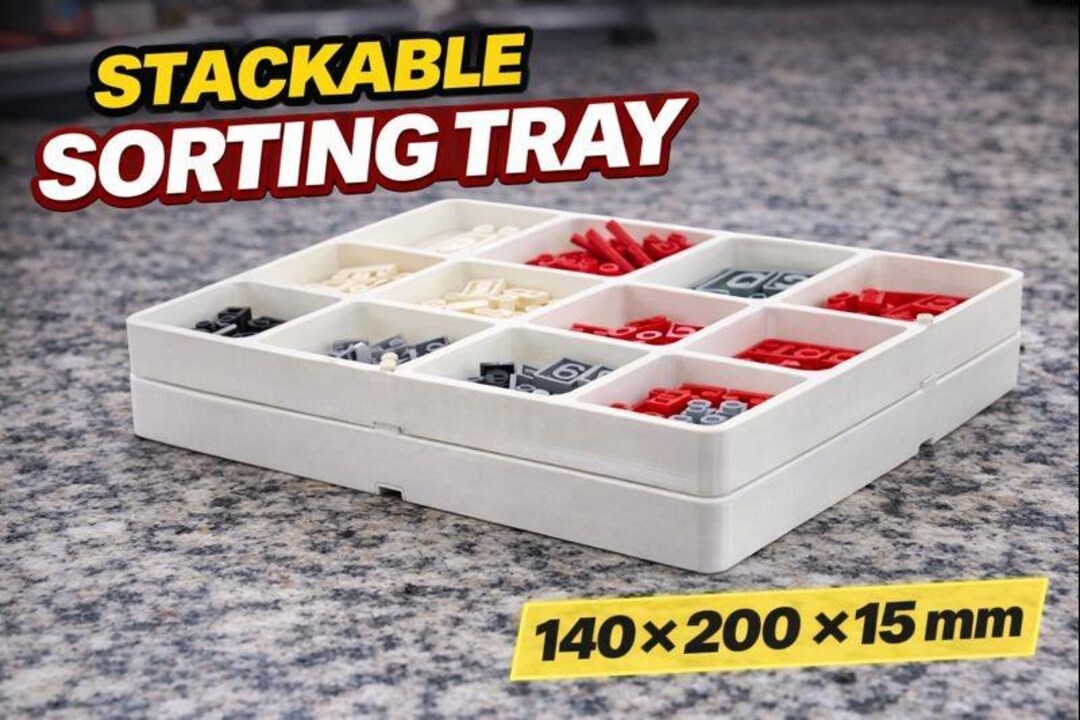 Stackable Sorting Tray - 140 X 200 X 15mm - Etsy