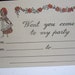 Unused 1910's-20's Party Invitation Graphics of a 18th Century Dressed ...
