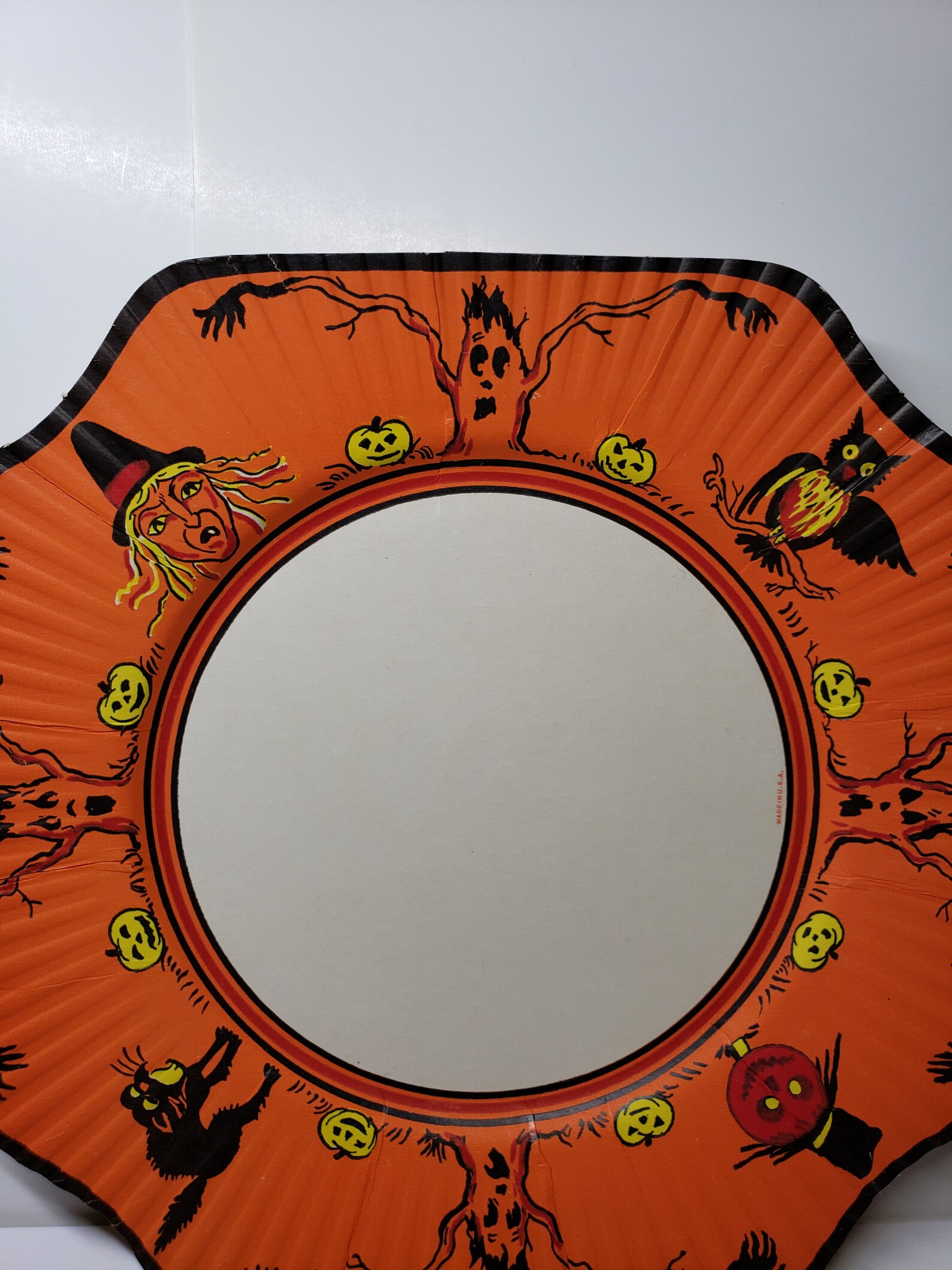 Vintage 1930's Near Mint Coved Halloween Paper Plate 4 - Etsy