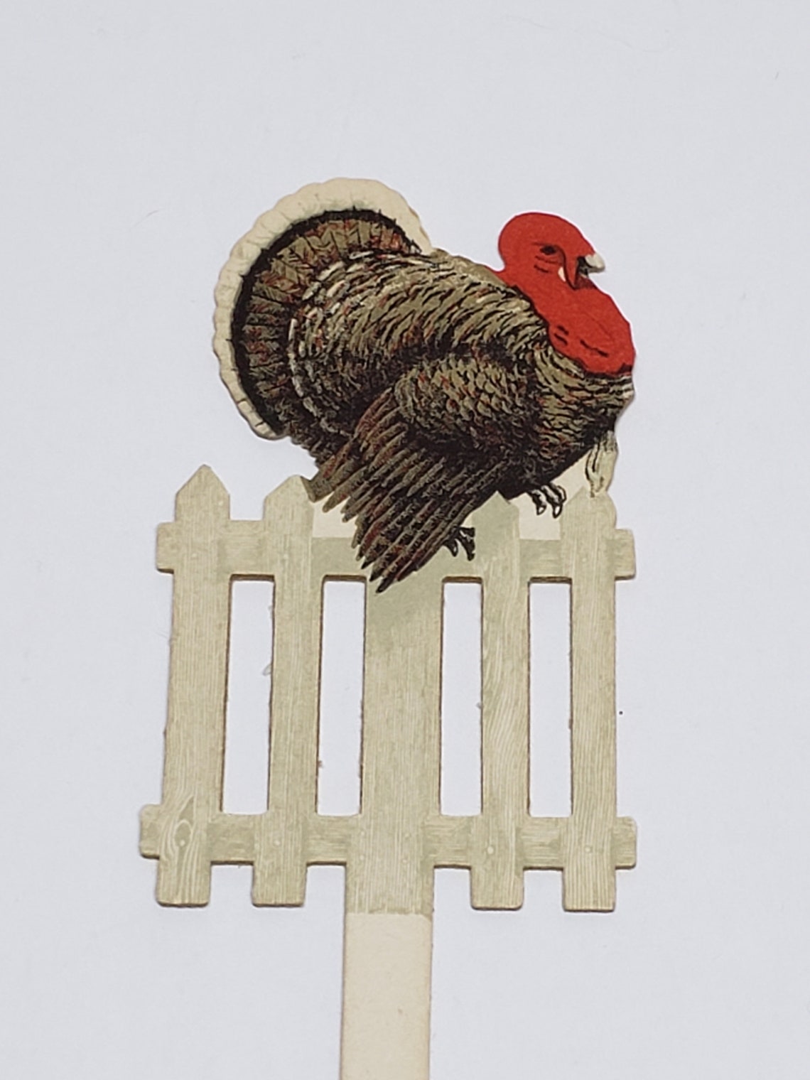 Vintage Unused 1920's Dennison's Turkey Decorative Cut-out Turkey ...