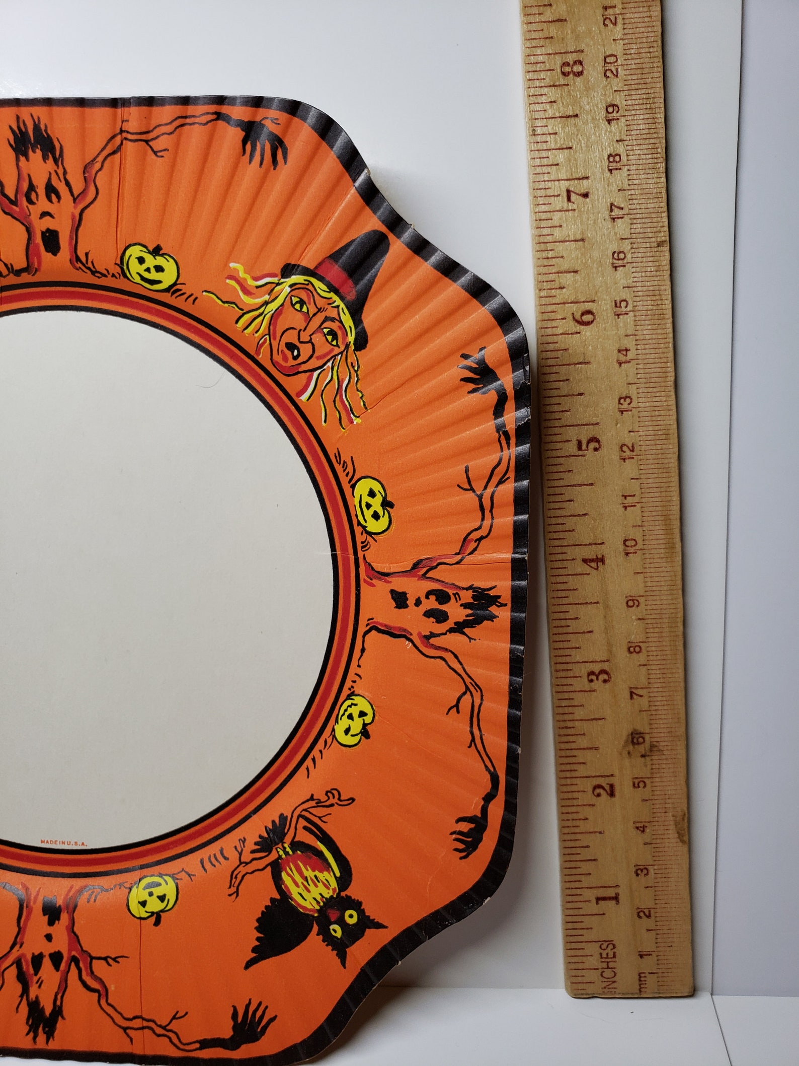 Vintage 1930's Near Mint Coved Halloween Paper Plate 4 - Etsy