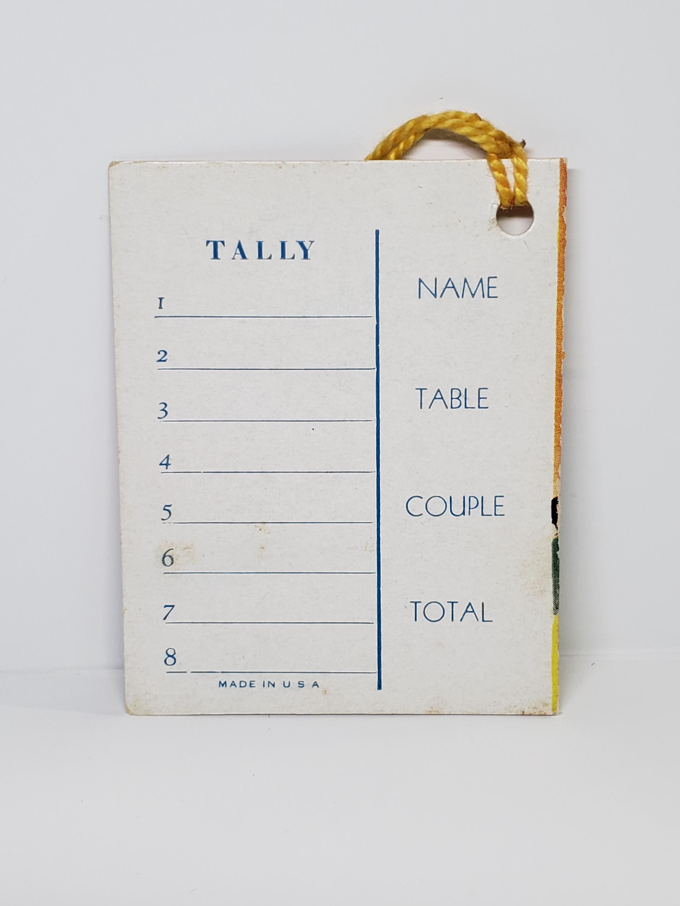 Vintage Unused 1940's-50's Halloween Bridge Tally Card Black Cat Facing ...