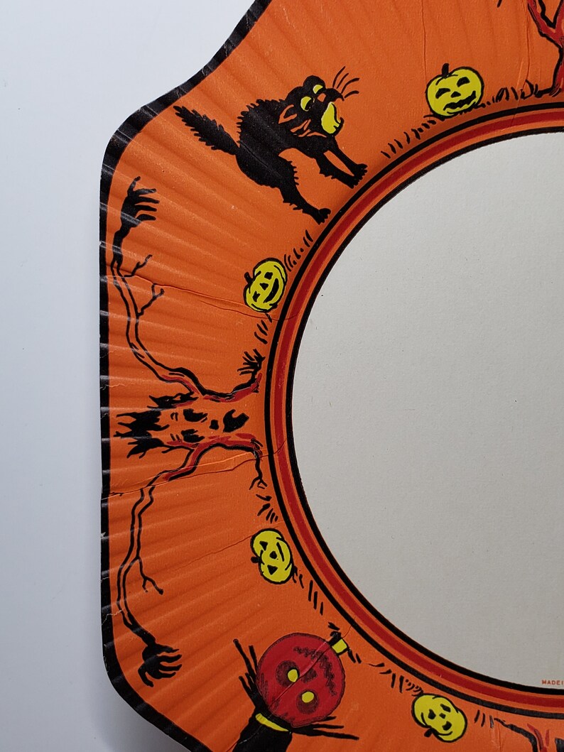 Vintage 1930's Near Mint Coved Halloween Paper Plate 4 - Etsy