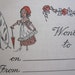 Unused 1910's-20's Party Invitation Graphics of a 18th Century Dressed ...