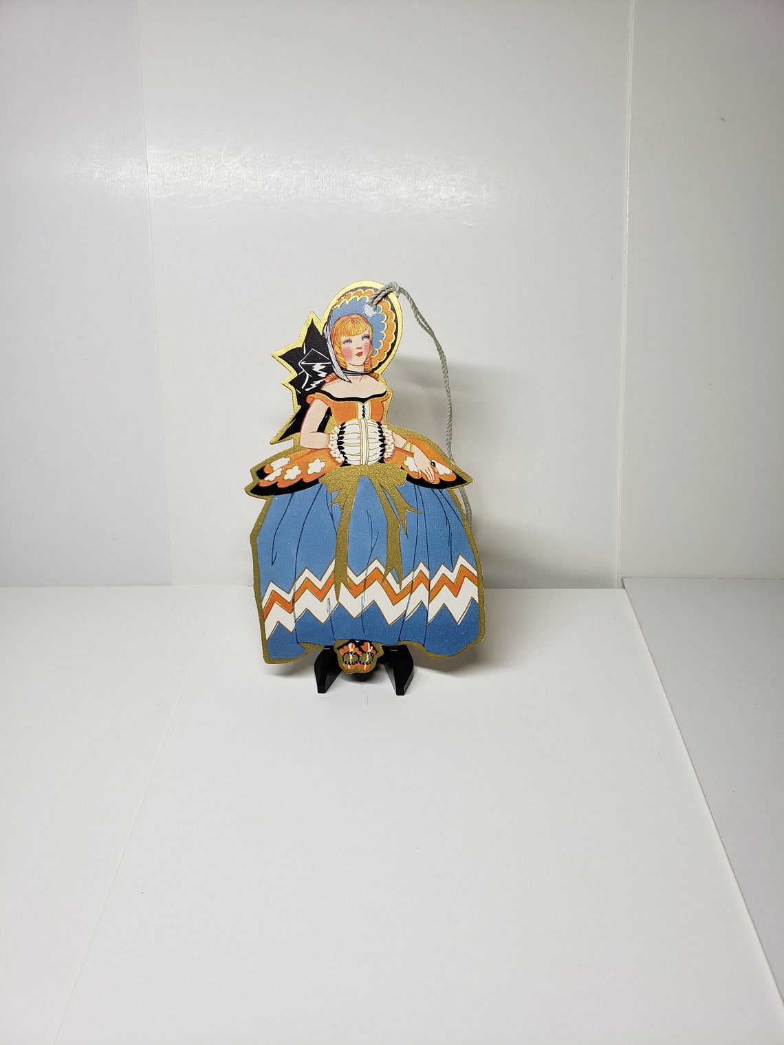 Gorgeous Art Deco 1920's-30's Unused Bridge Tally Pretty Lady Wearing ...