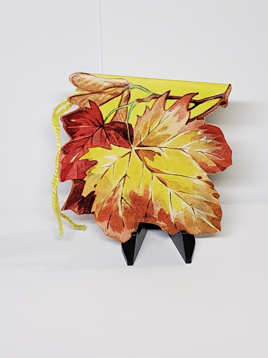 Vintage 1940's Die Cut Unused A-meri-card Bridge Tally Card Fall Autumn ...