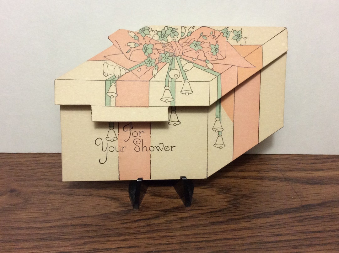 Pretty Unused Die Cut 1930’s Rustcraft Bridal Shower Gift Card in the ...
