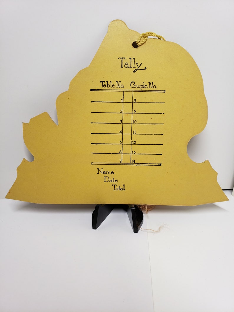 Unused NOS 1920's Die Cut Art Deco Hallmark Halloween Bridge Tally ...