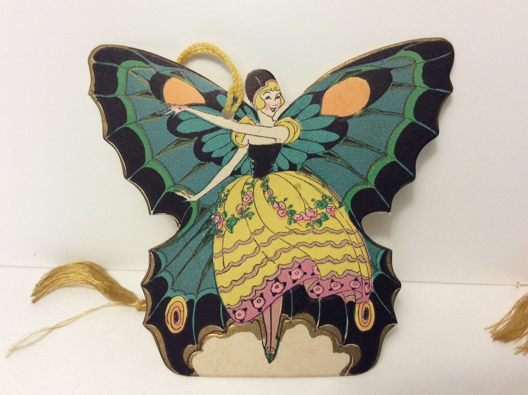 Gorgeous Unused 1920’s-30's Rustcraft Art Deco Die Cut Gold Gilded ...