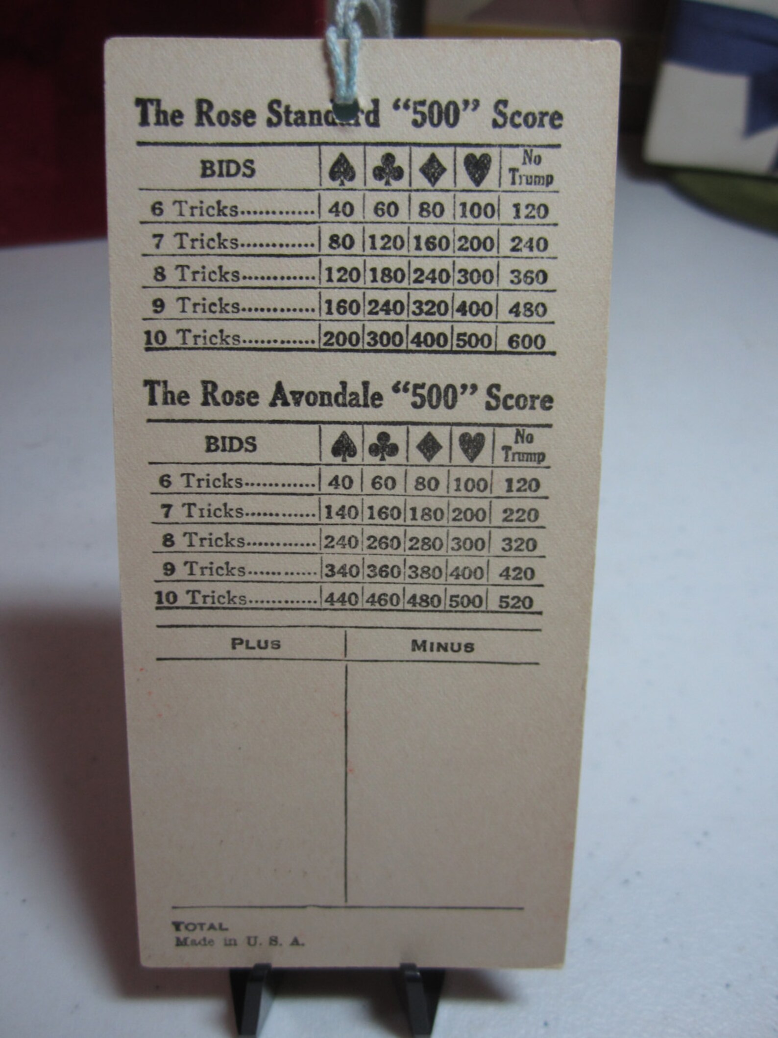 Colorful 1920's-30's Unused Art Deco Bridge Tally Card Pretty Crinoline ...