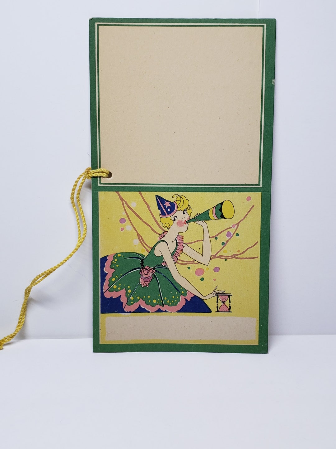 Art Deco 1920's Unused Hallmark New Years Eve Bridge Tally Darling ...