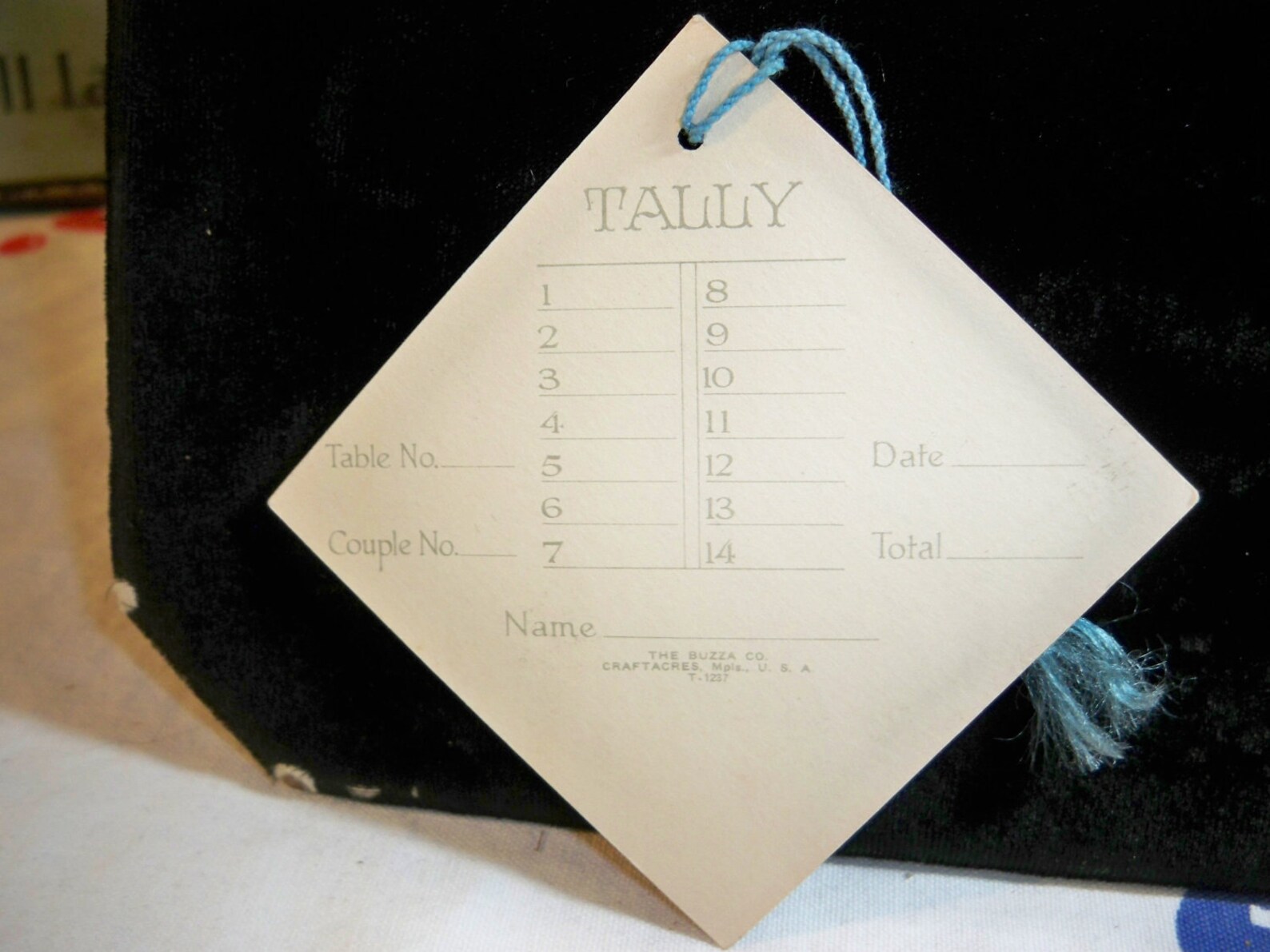 1920's Art Deco Bridge Tally Card Pretty Girl Holding a - Etsy
