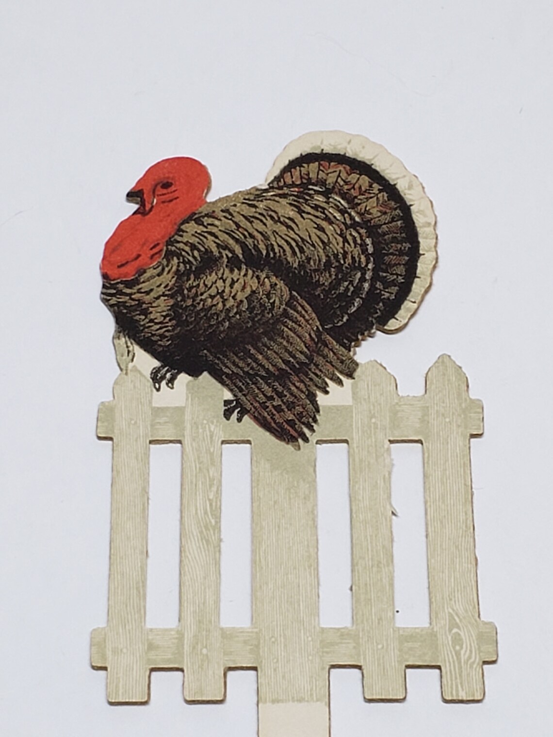 Vintage Unused 1920's Dennison's Turkey Decorative Cut-out Turkey ...